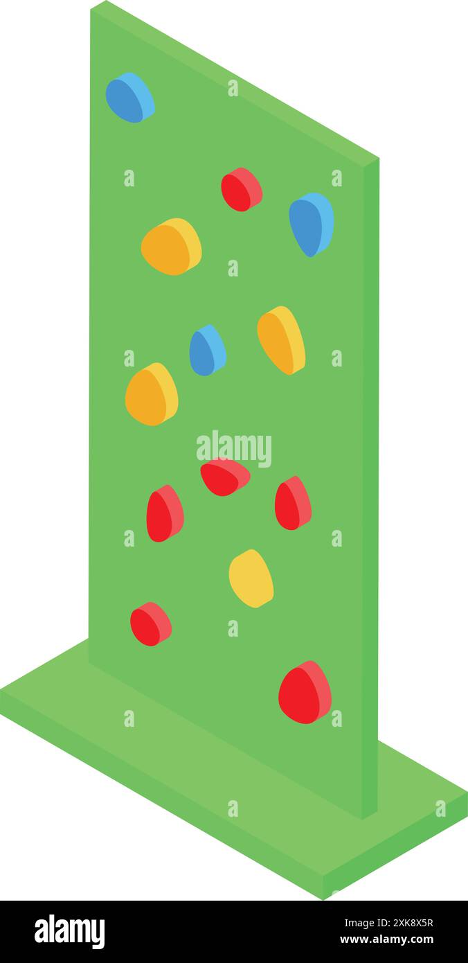 Colorful climbing wall grips providing a fun and challenging workout ...