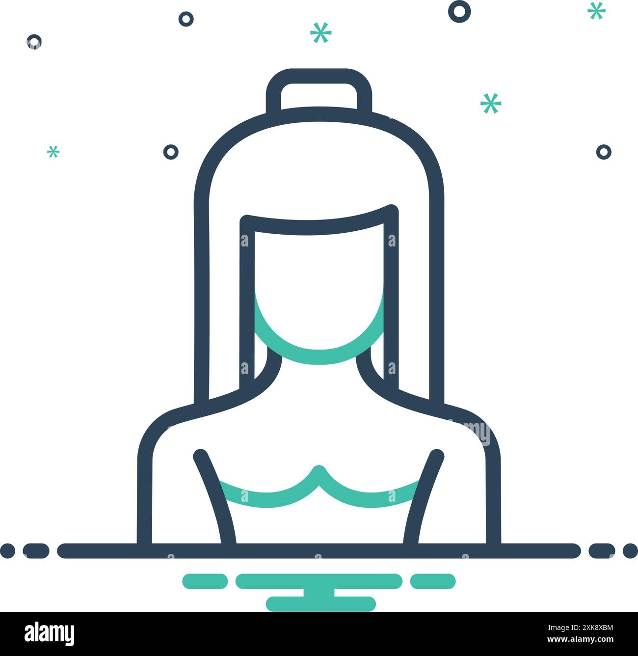 Icon for brunette,brunet Stock Vector Image & Art - Alamy