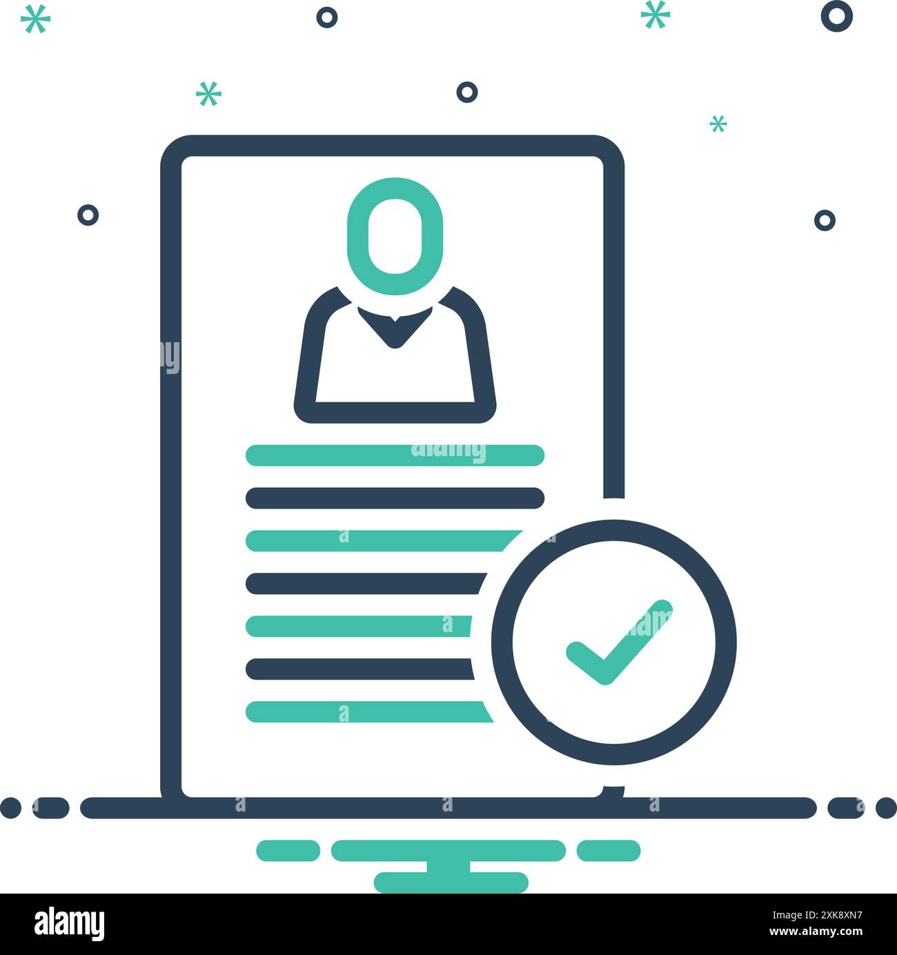 Icon for confirmed,application Stock Vector Image & Art - Alamy
