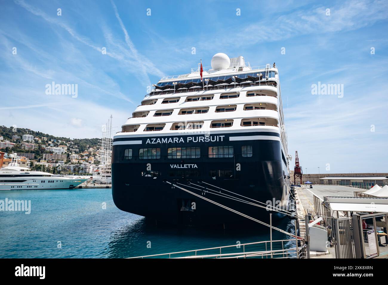 Nice, France - May 25, 2024: Cruise ship in the port of Nice on the ...