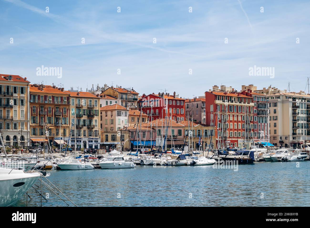 Nice, France - May 25, 2024: The picturesque port of Nice on the French ...