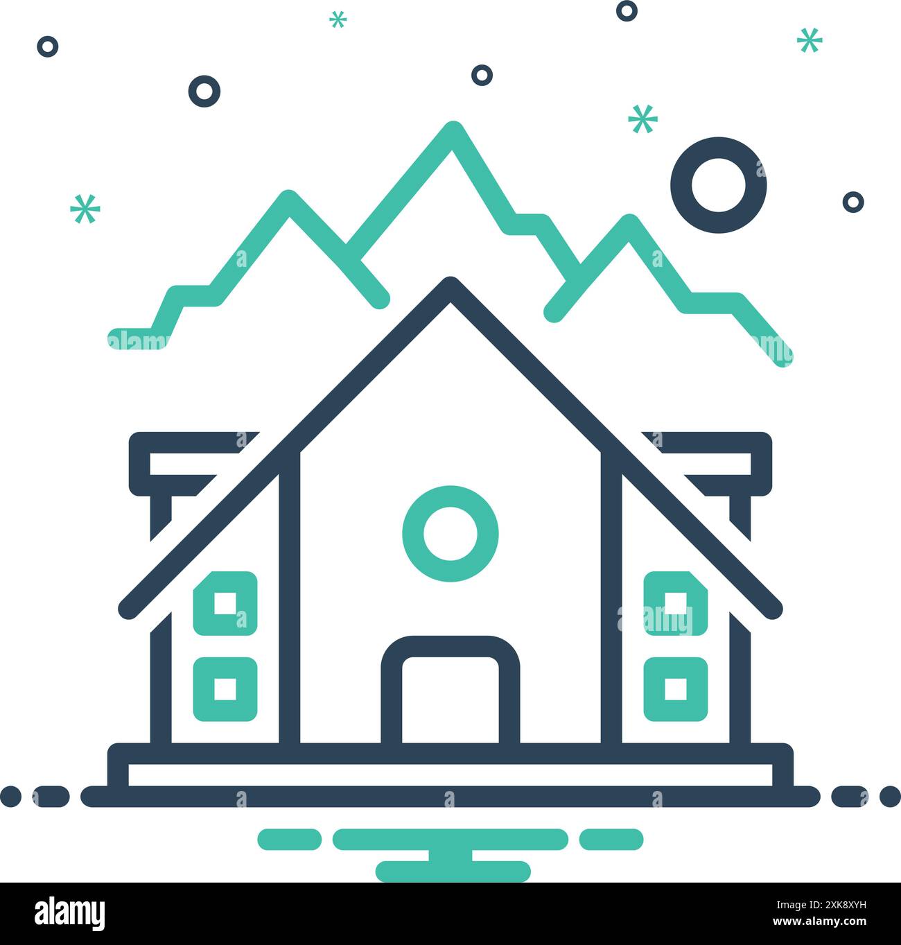 Icon lodge stay hi-res stock photography and images - Alamy