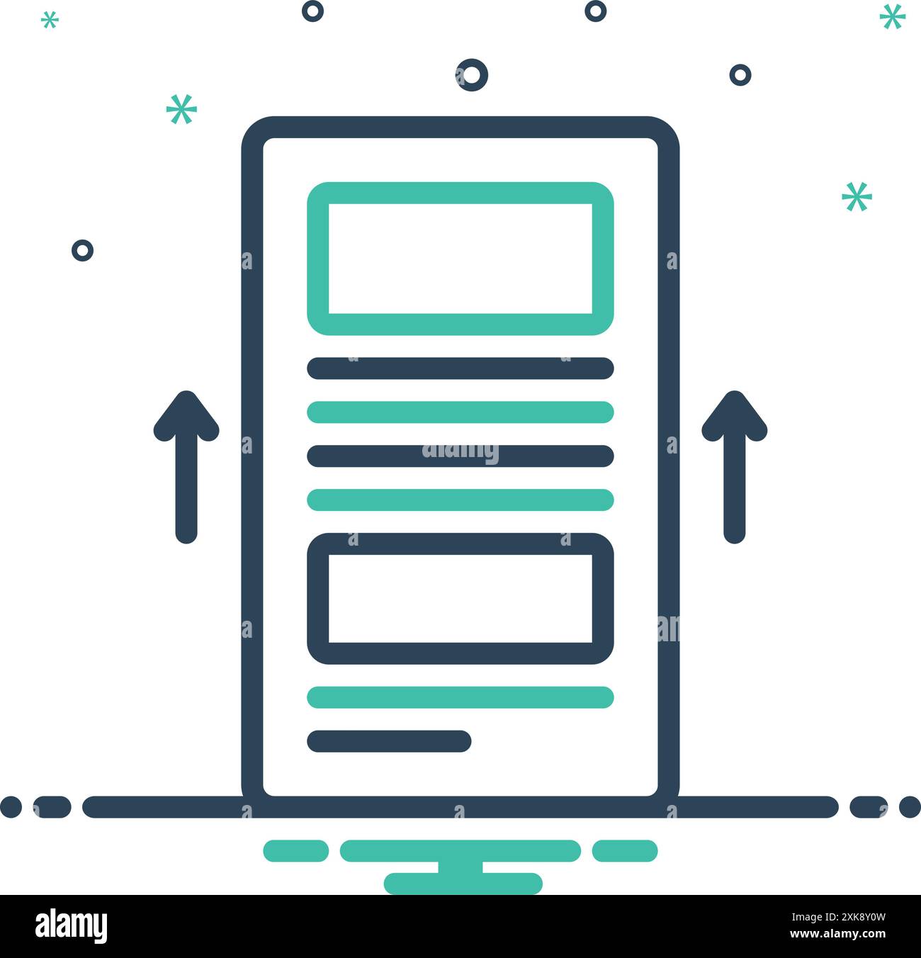 Icon for vertical,steep Stock Vector Image & Art - Alamy