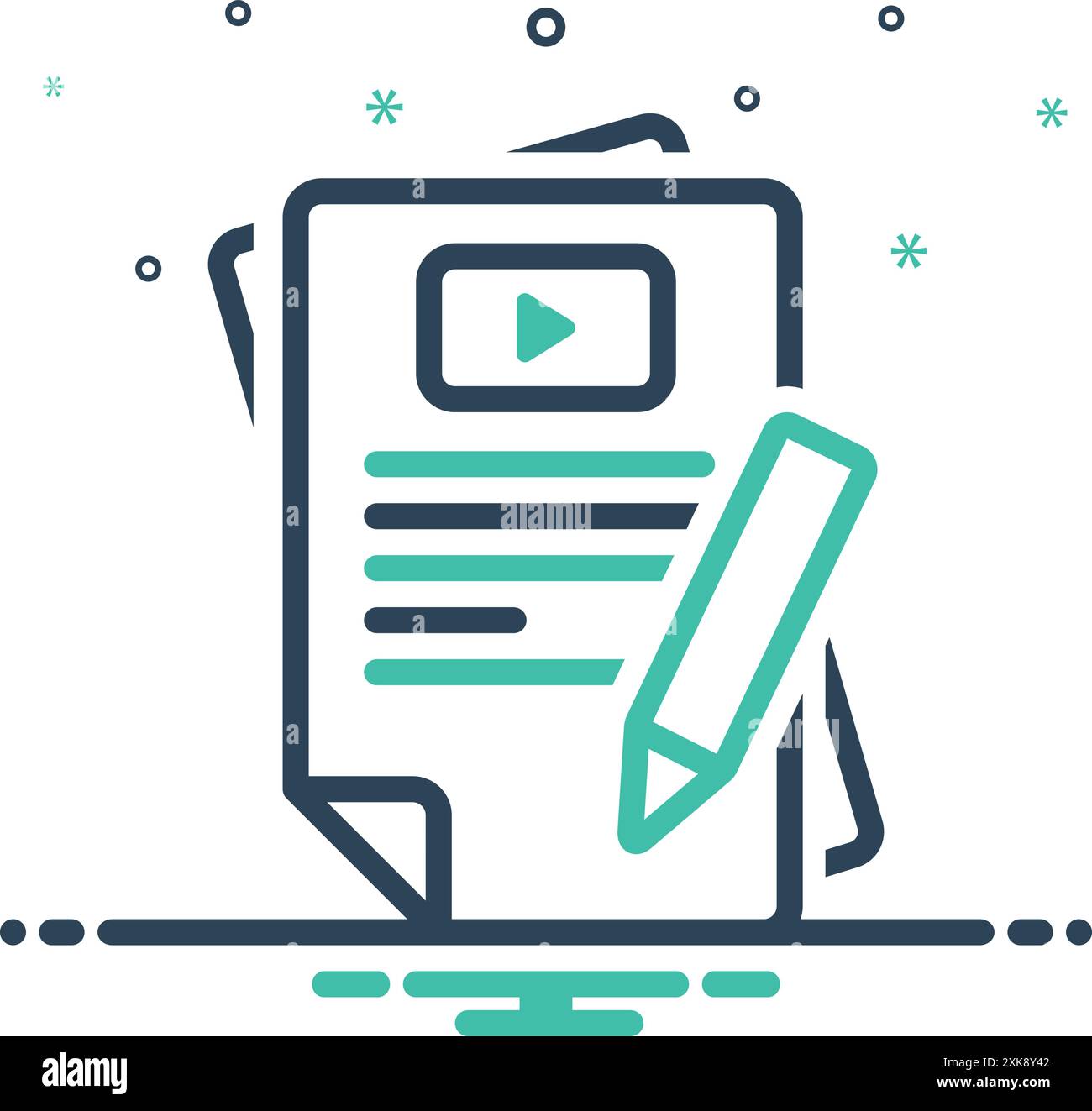 Icon for scripts,writing Stock Vector Image & Art - Alamy