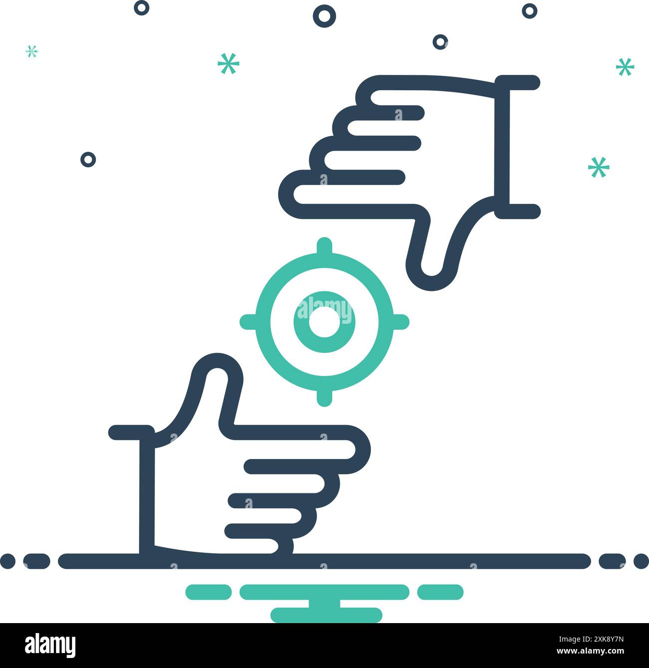 Icon for focused,center Stock Vector Image & Art - Alamy