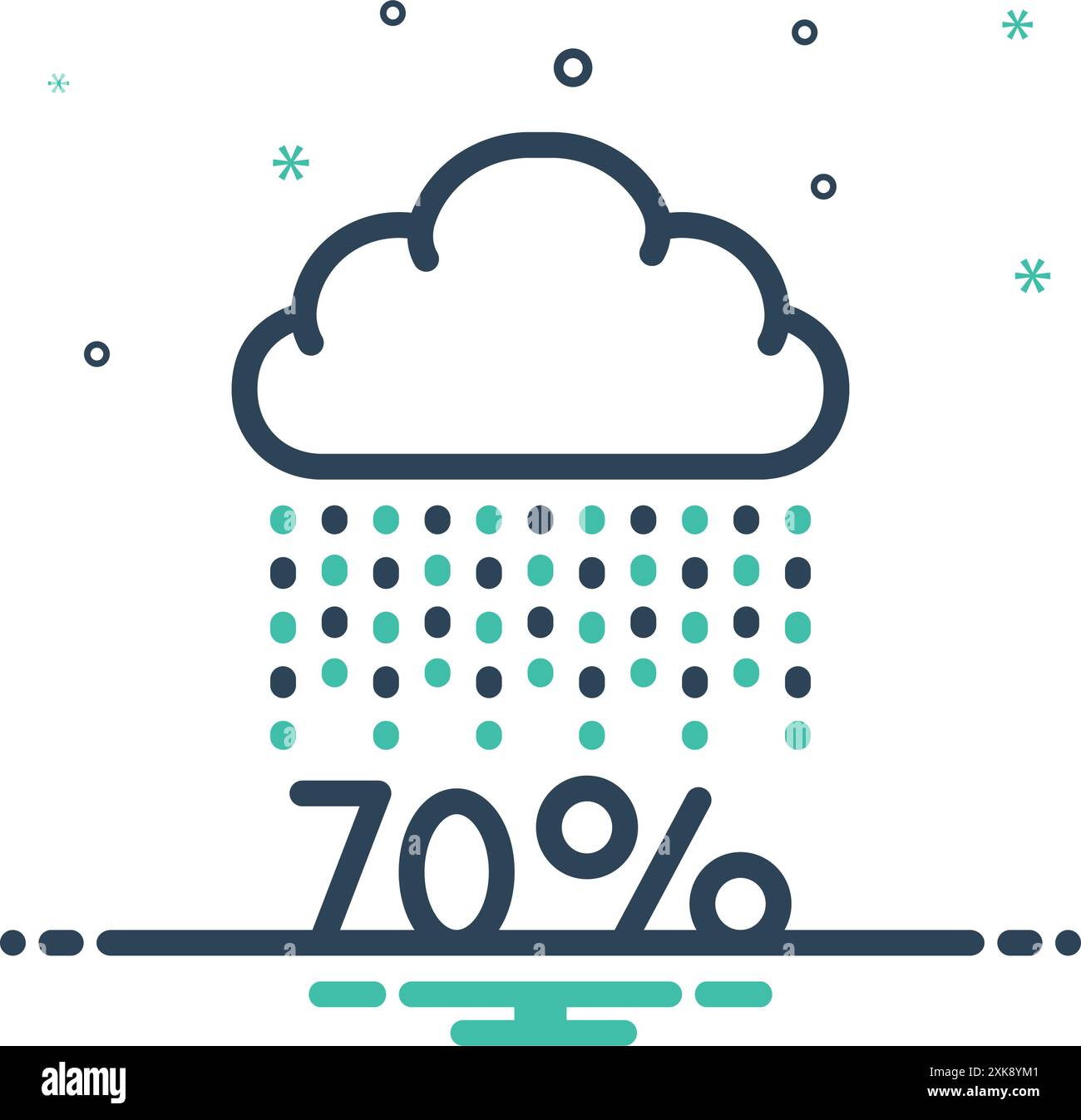 Probability of rain Stock Vector Images - Alamy