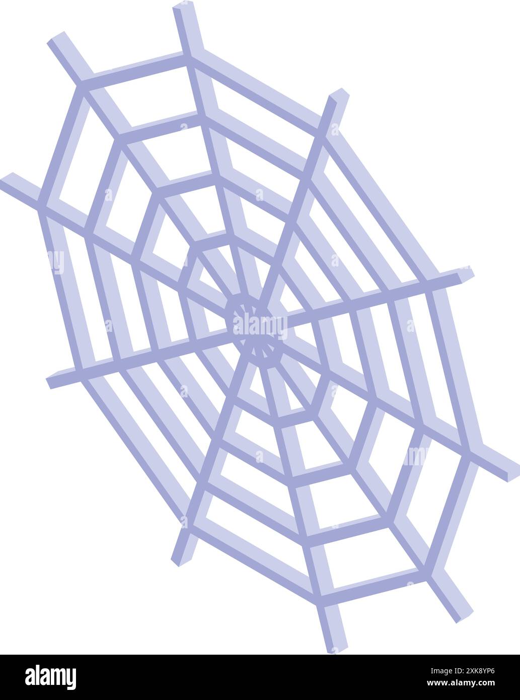 3d spider web is catching something in its carefully woven trap Stock ...