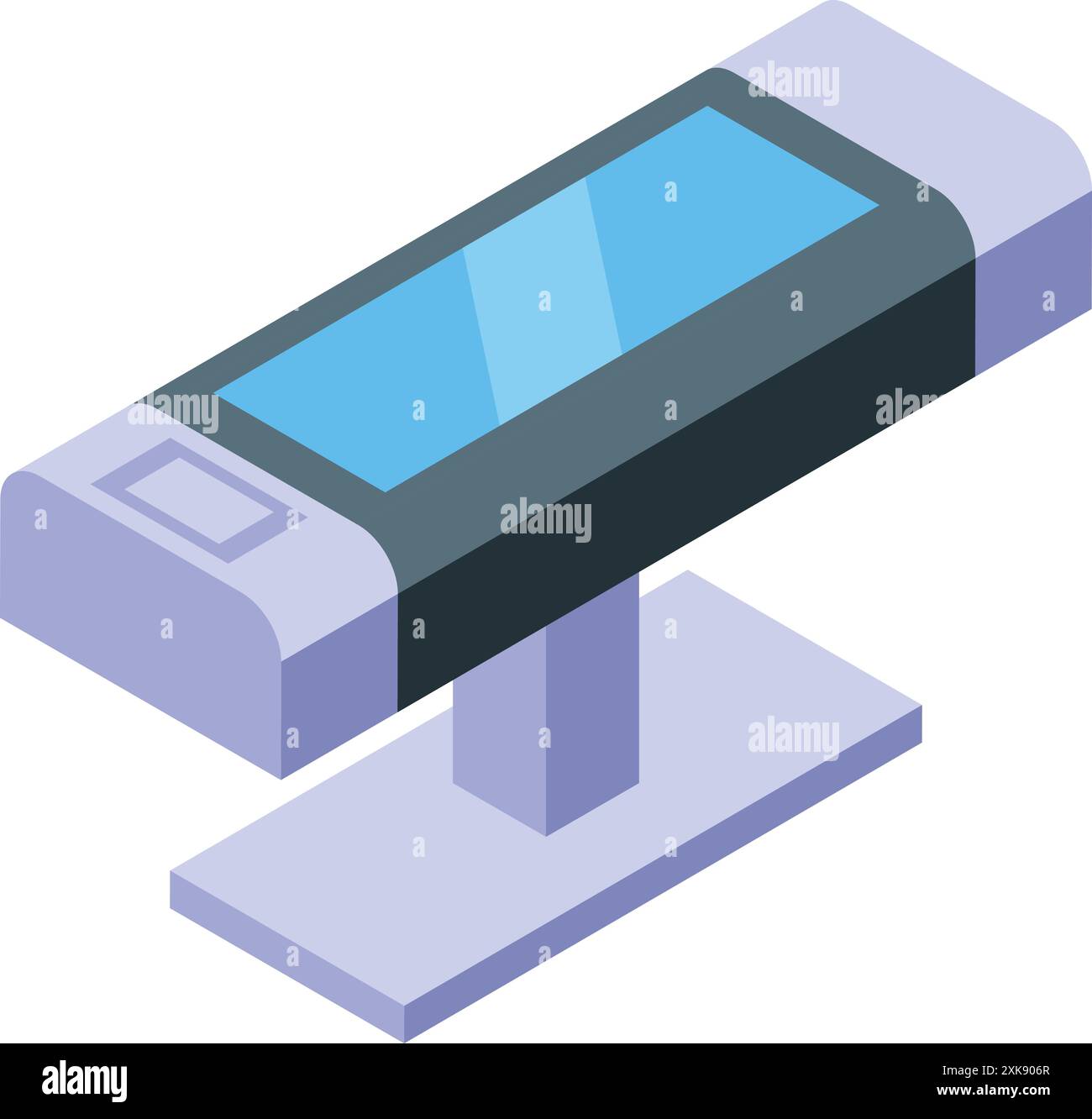 Modern solarium tanning bed presenting its innovative design and ...