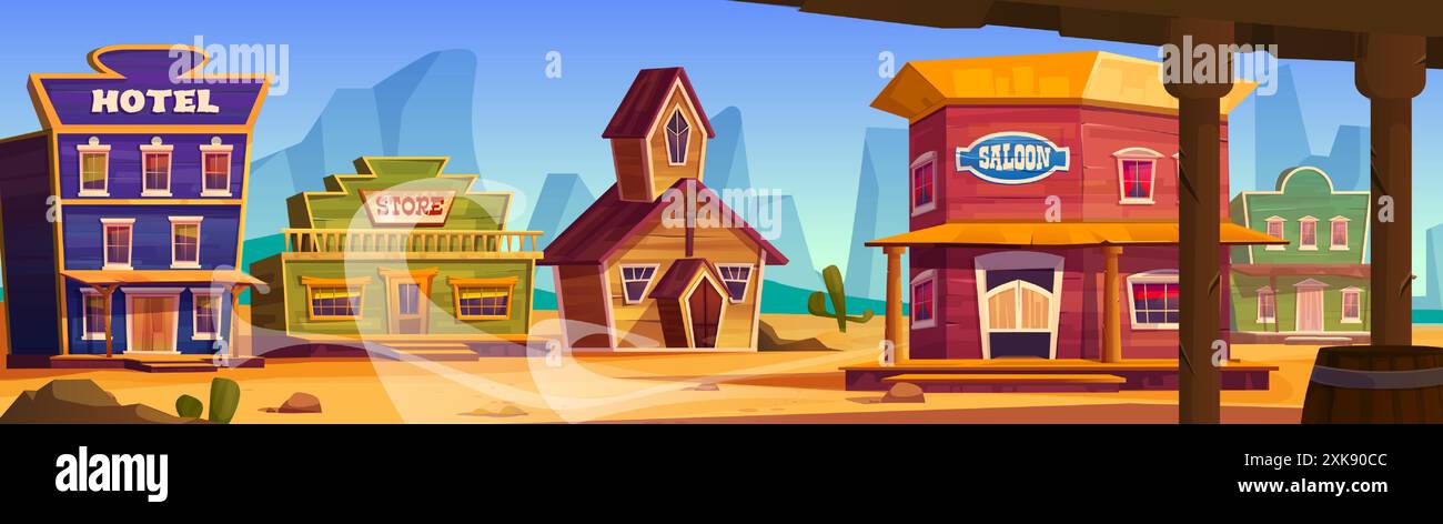 Wild West Cartoon Town
