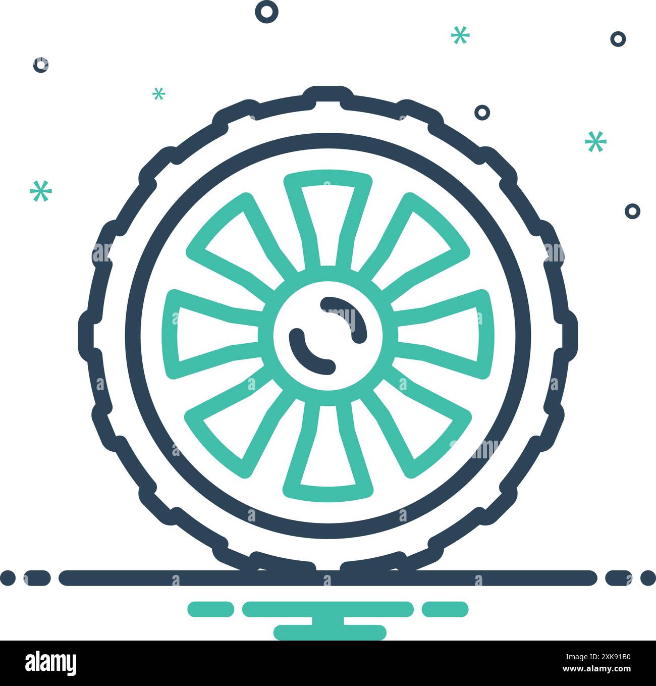 Alloy wheel Stock Vector Images - Alamy