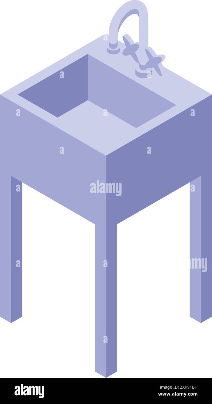 Modern sink standing on wooden legs, perfect for enhancing your kitchen ...