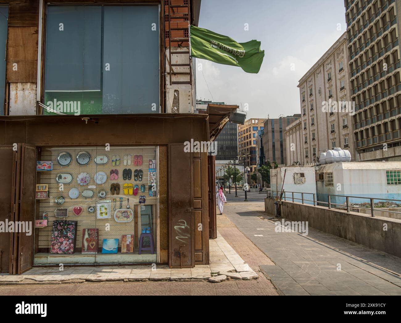 The souvenir and convenience store on the streets of Jeddah, Saudi ...