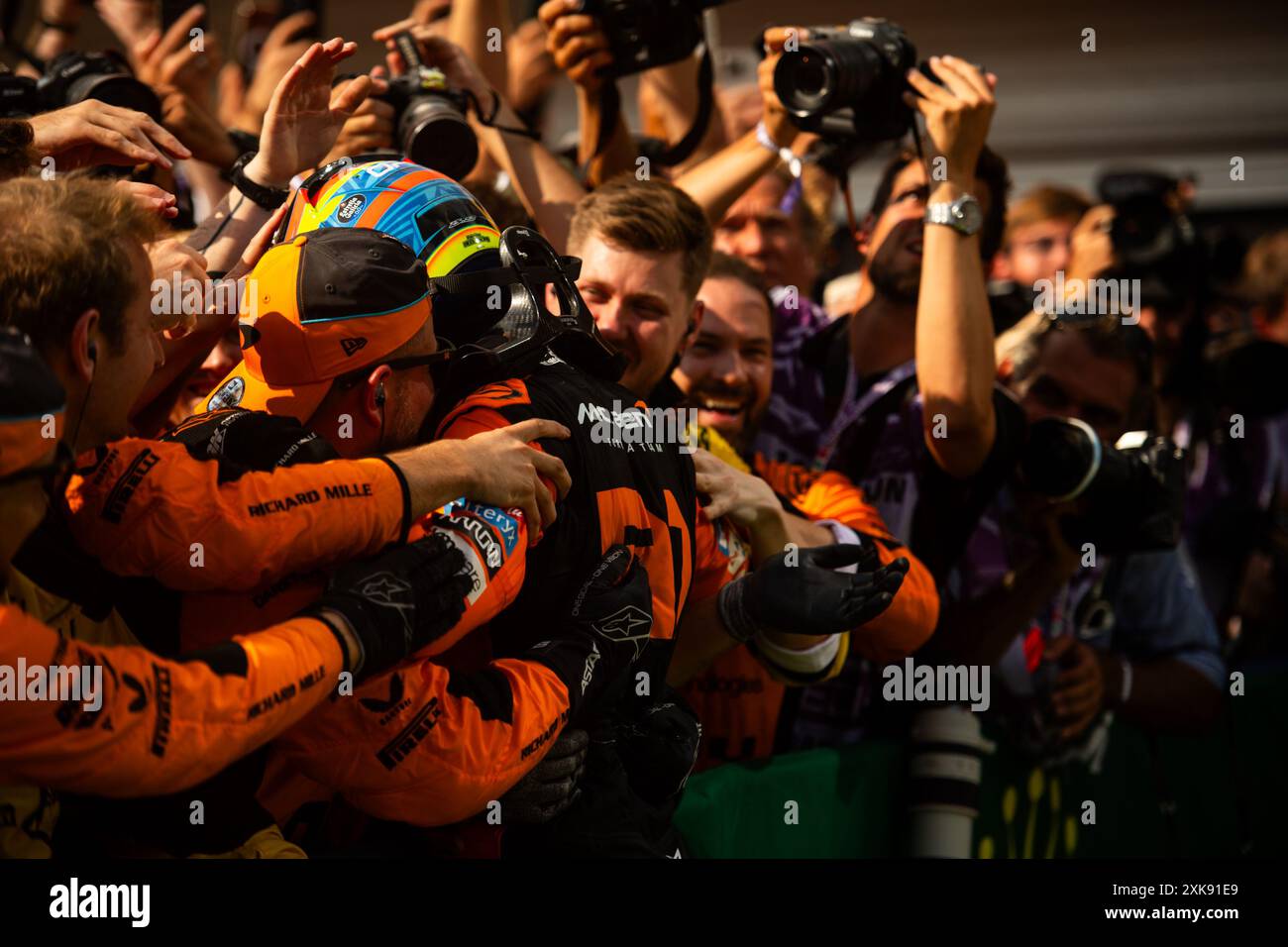 Budapest, Hungary - 21 JUL 2024: #81 Oscar Piastri (AUS, McLaren ...