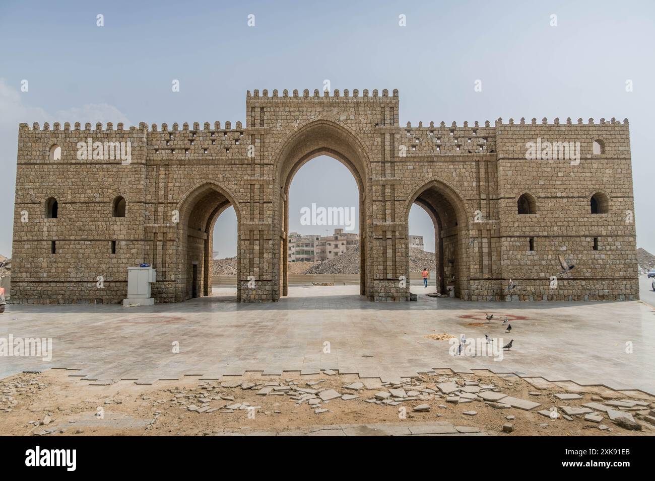 Bab Makkah, a historic old gate and tourist landmark, in the downtown ...