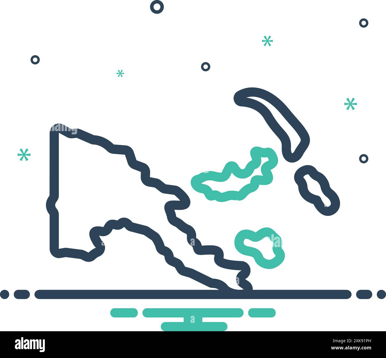 Icon for papua,border Stock Vector Image & Art - Alamy