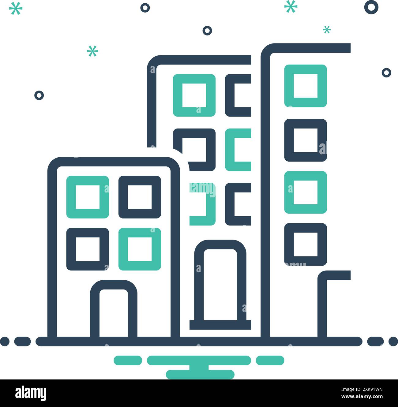 Condo silhouette Stock Vector Images - Alamy