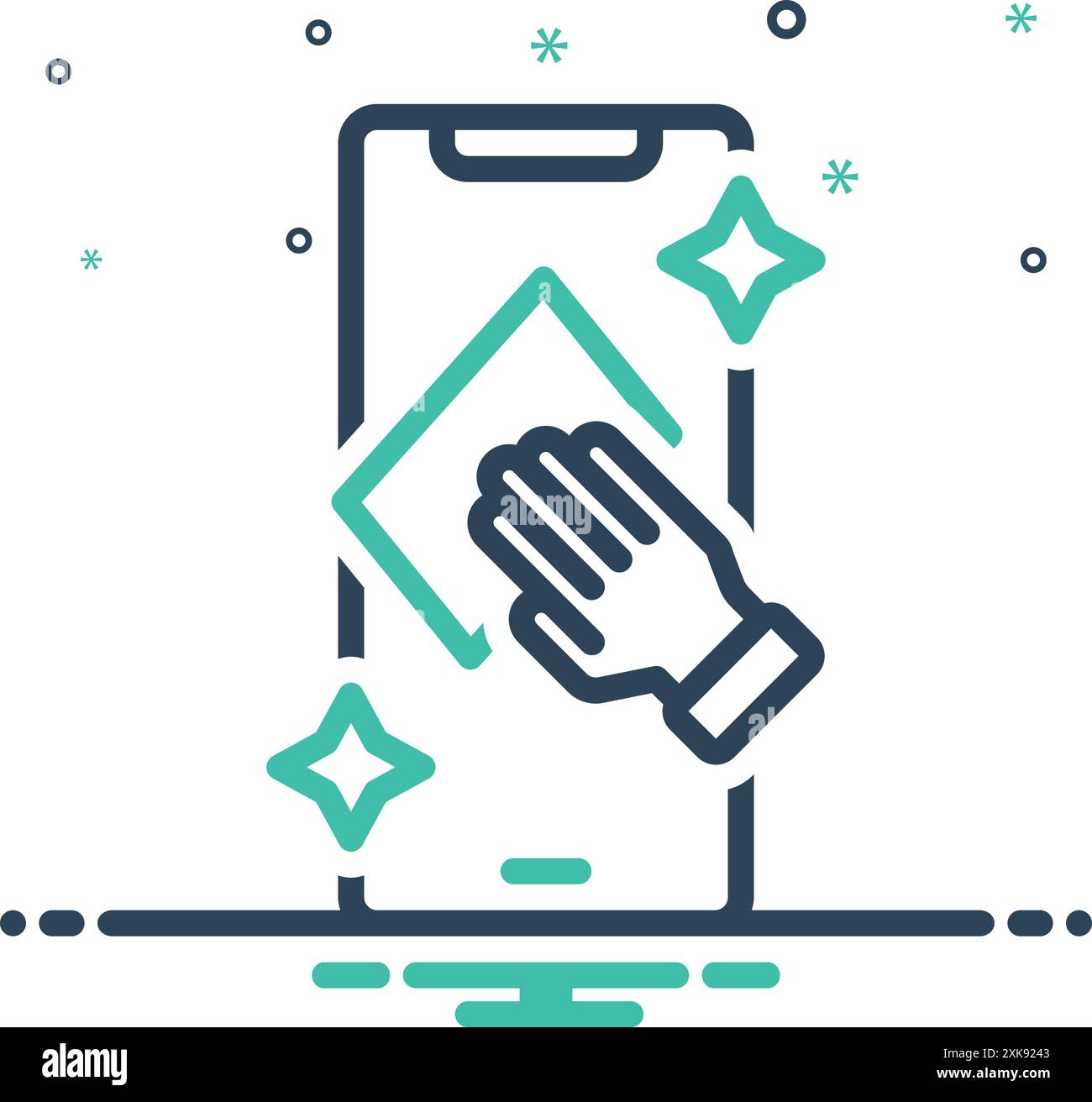 Disinfection of surfaces Stock Vector Images - Alamy