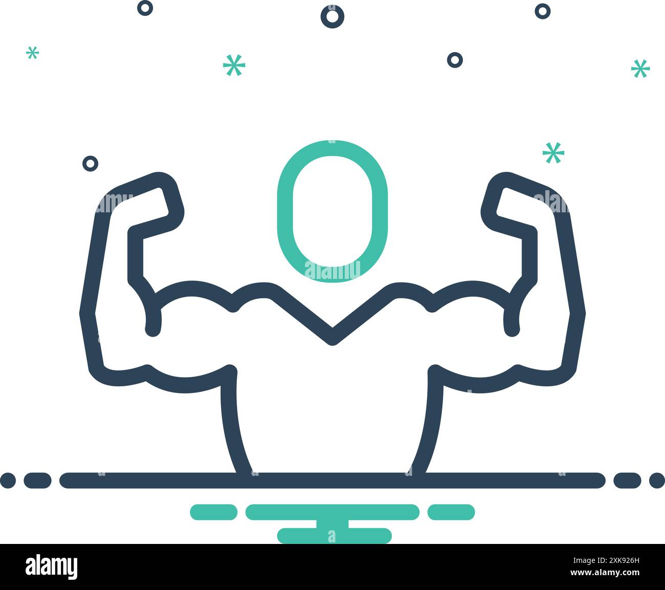 Muscles muscles flex biceps Stock Vector Images - Alamy