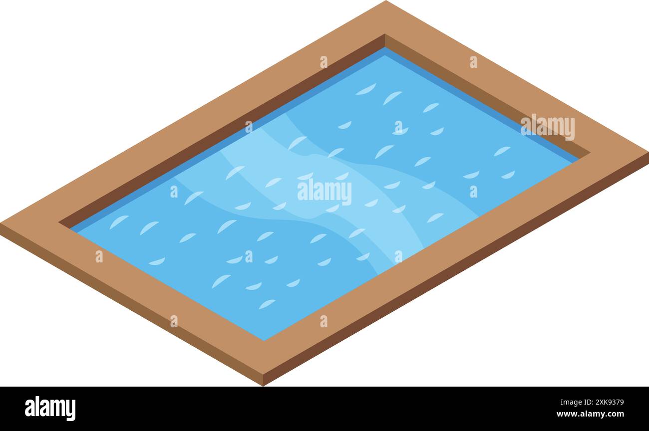 Swimming pool with clear blue water reflecting the sun, providing a ...