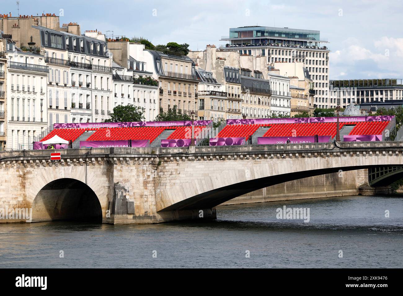 Paris, France. 21st, July, 2024. The opening of the Paris Olympics is ...