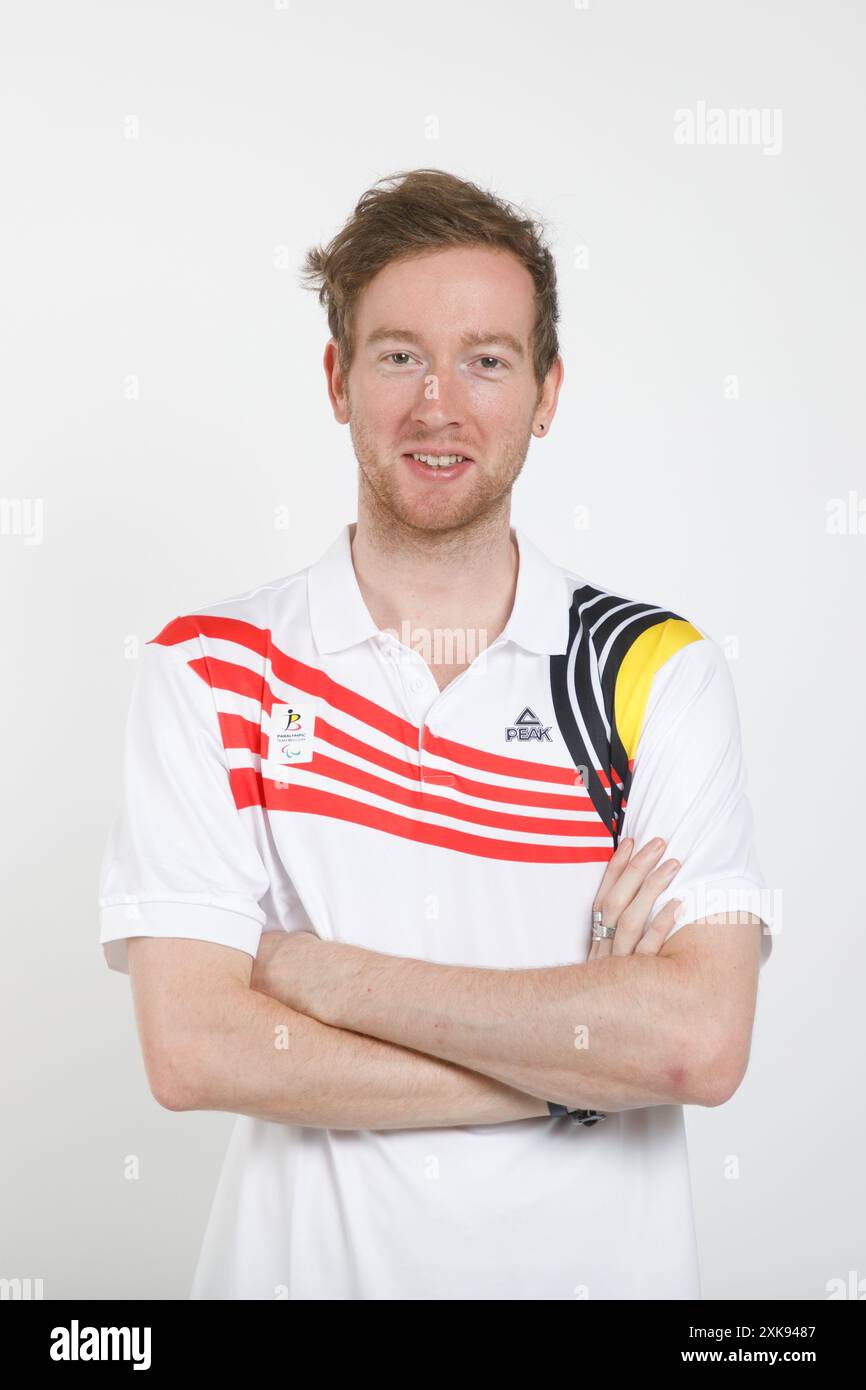 Brussels, Belgium. 19th July, 2024. Belgian Paralympian athlete Robin ...