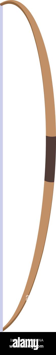 Wooden bow with the string pulled back, ready to shoot an arrow Stock ...