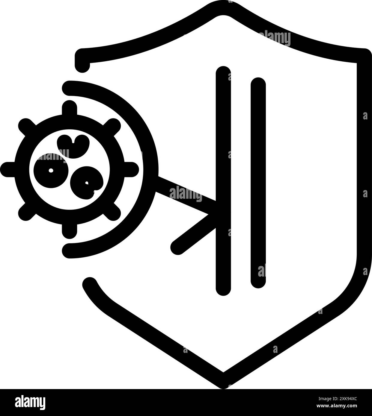 Immune system is defending against virus, bacteria, germ, pathogen ...