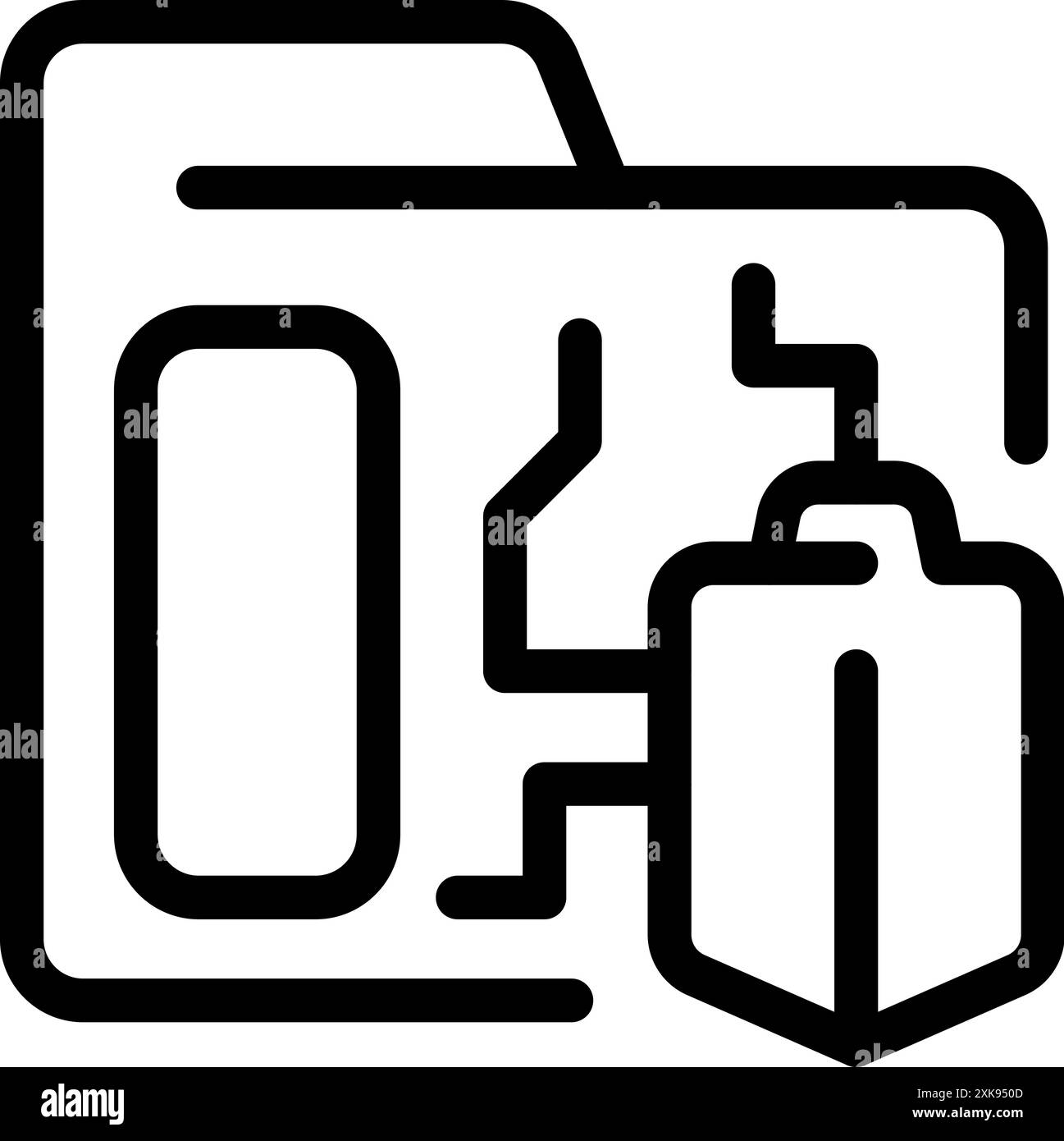 Electronic circuit board connecting to a computer mouse representing ...