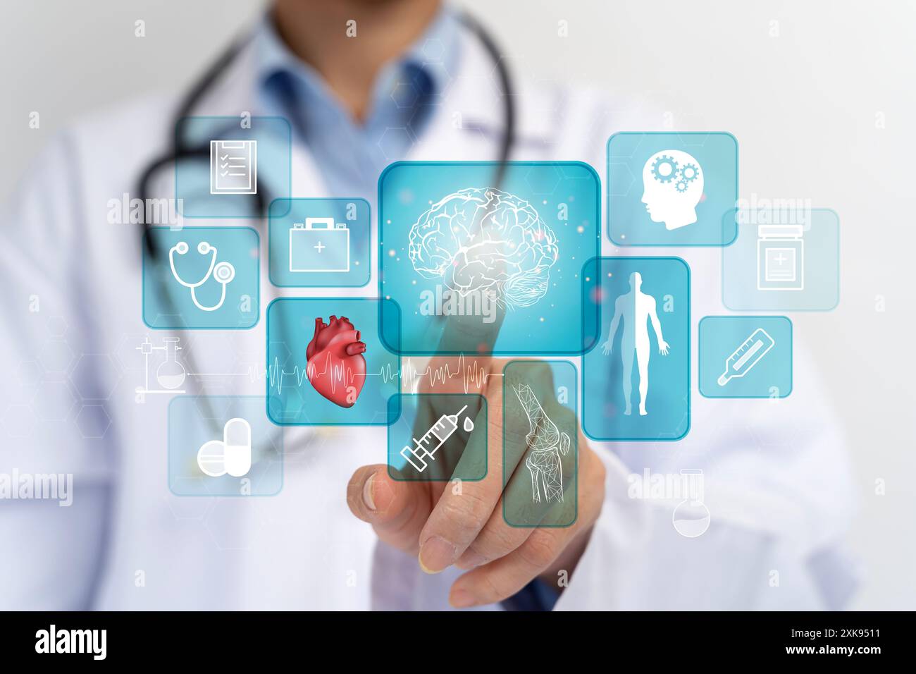 Healthcare business and insurance, Doctor diagnosing serving best ...