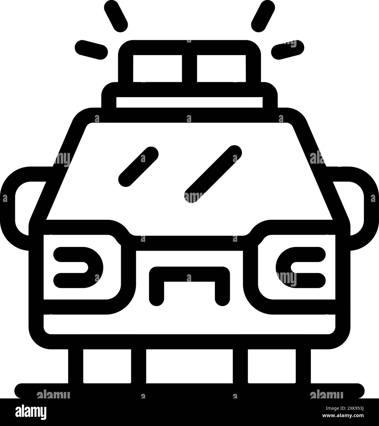 Emergency vehicle flashing lights on Stock Vector Images - Alamy