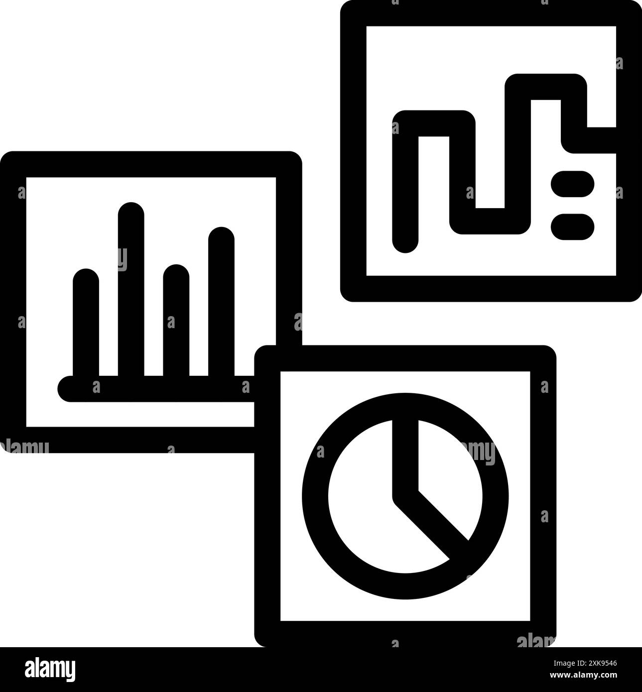 Business infographics showing charts and diagrams for data analysis ...
