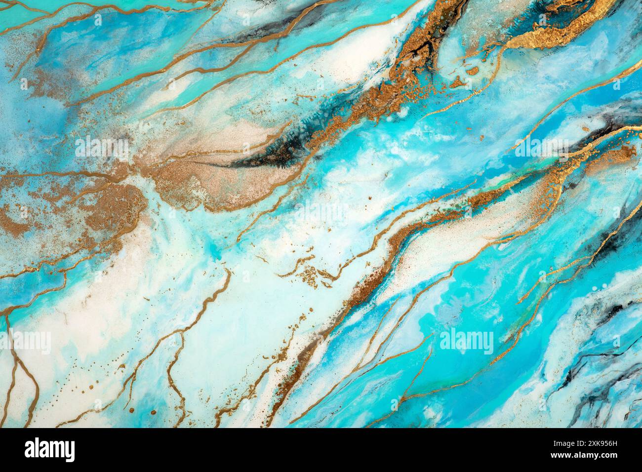 New painting background in blue tone, artwork for design Stock Photo ...