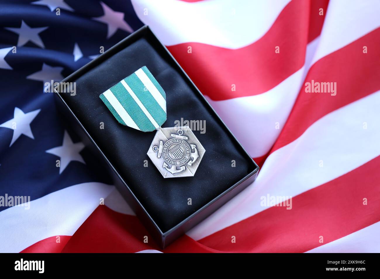 KYIV, UKRAINE - JULY 10, 2024 The Coast Guard Commendation medal ...