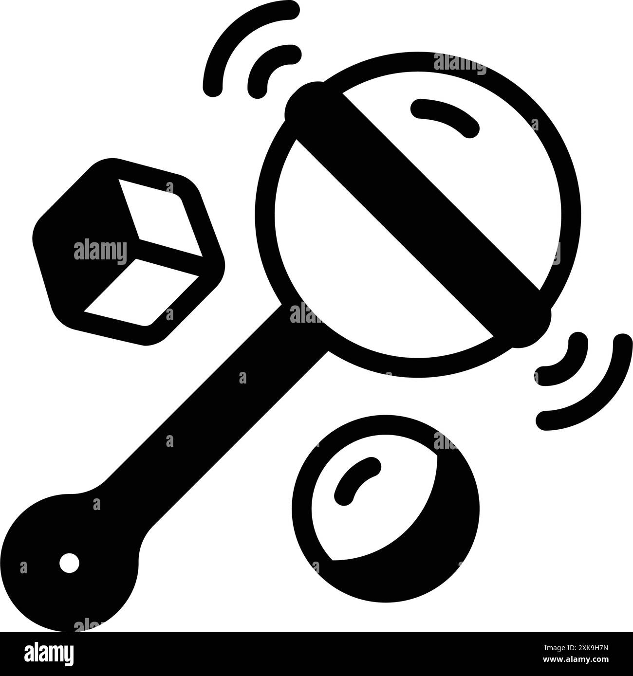 Rattles vector vectors hi-res stock photography and images - Alamy