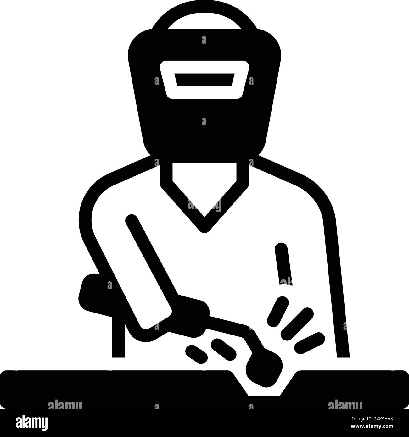 Welder vector vectors Black and White Stock Photos & Images - Alamy