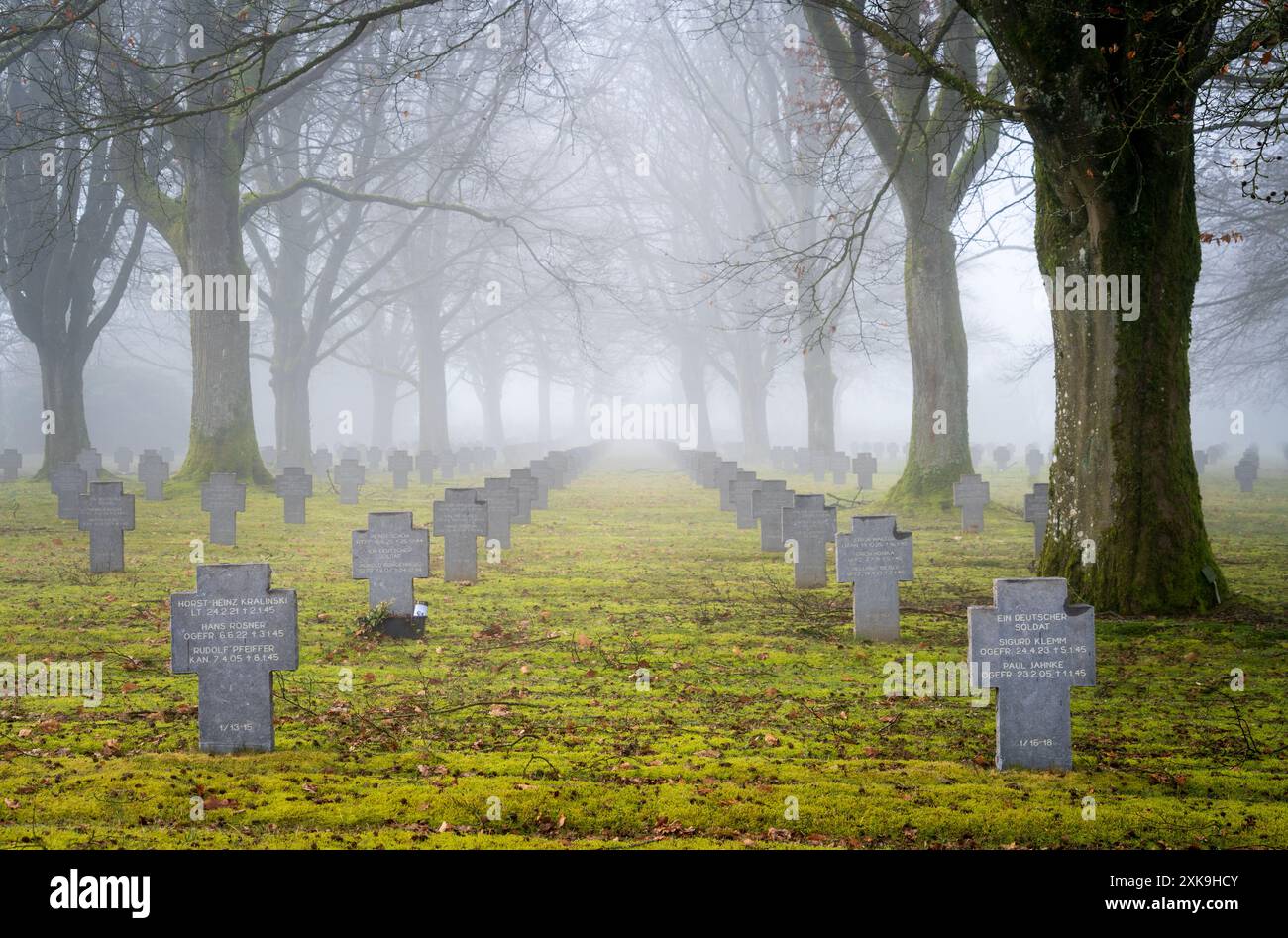 Belgium, Recogne-Bastogne German War Cemetery, World War Two Cemeteries ...