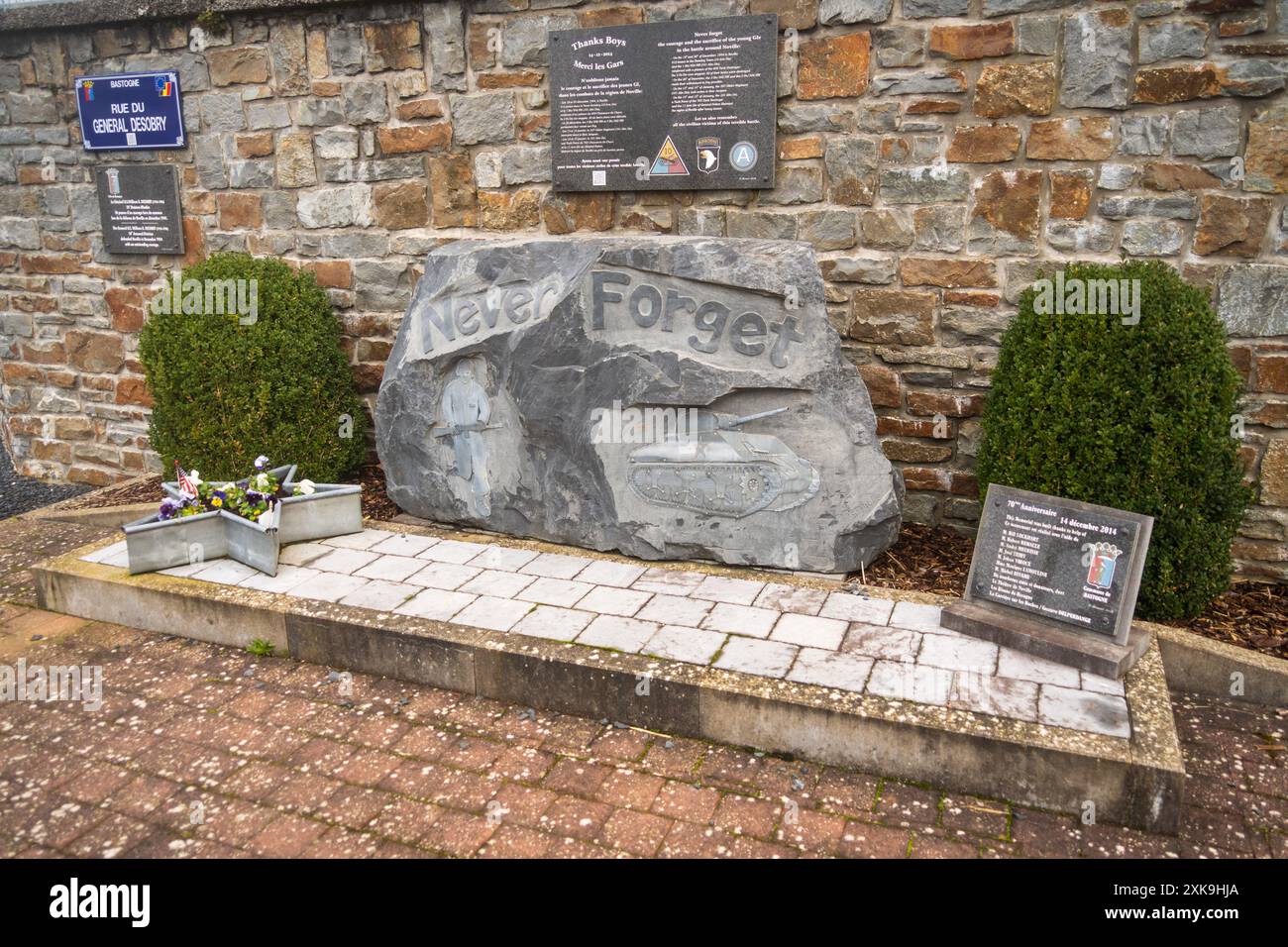 The Memorial to William R. Desobry, 10th Armored Division, Noville ...