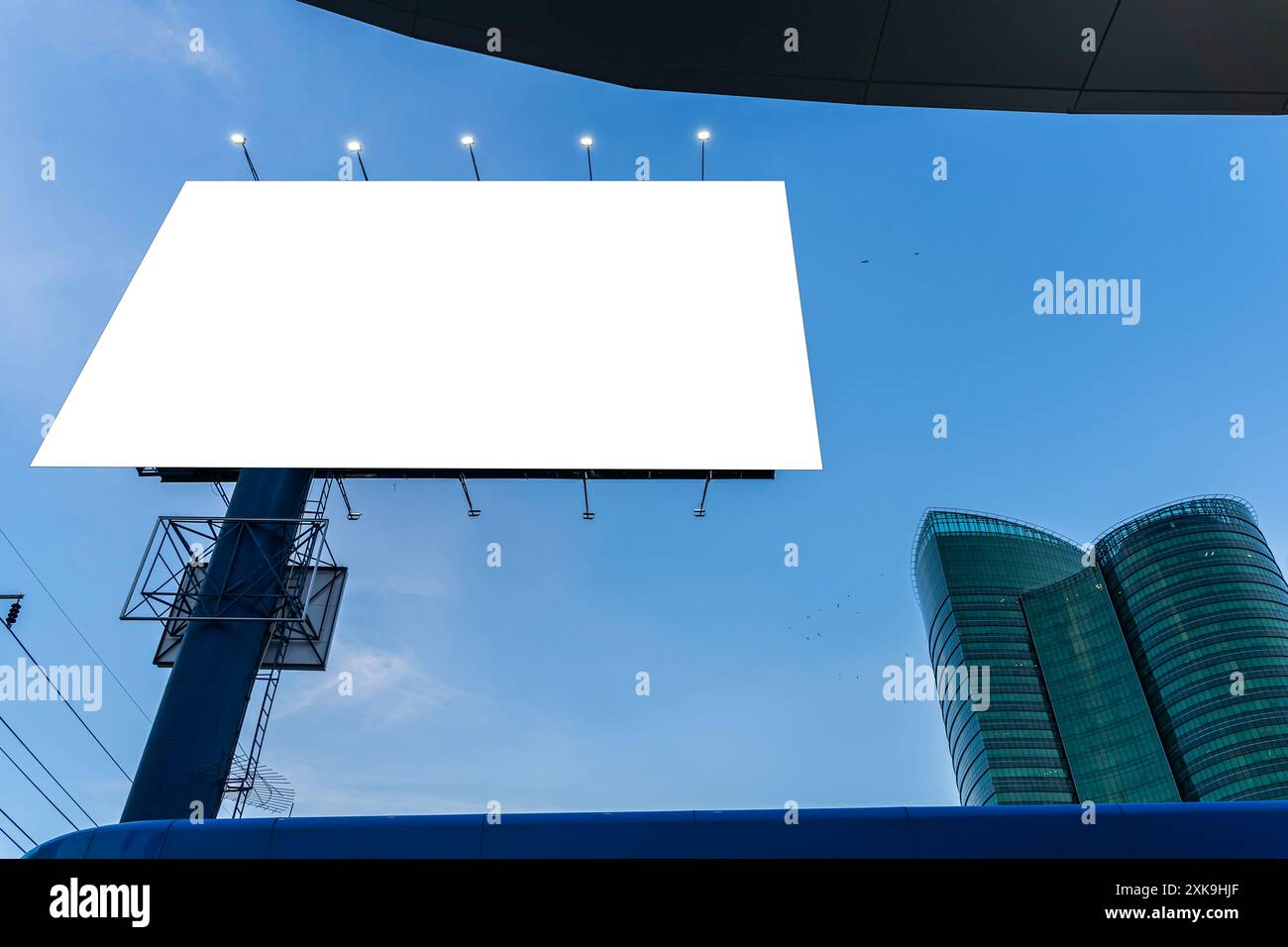Blank white banner outside hi-res stock photography and images - Alamy