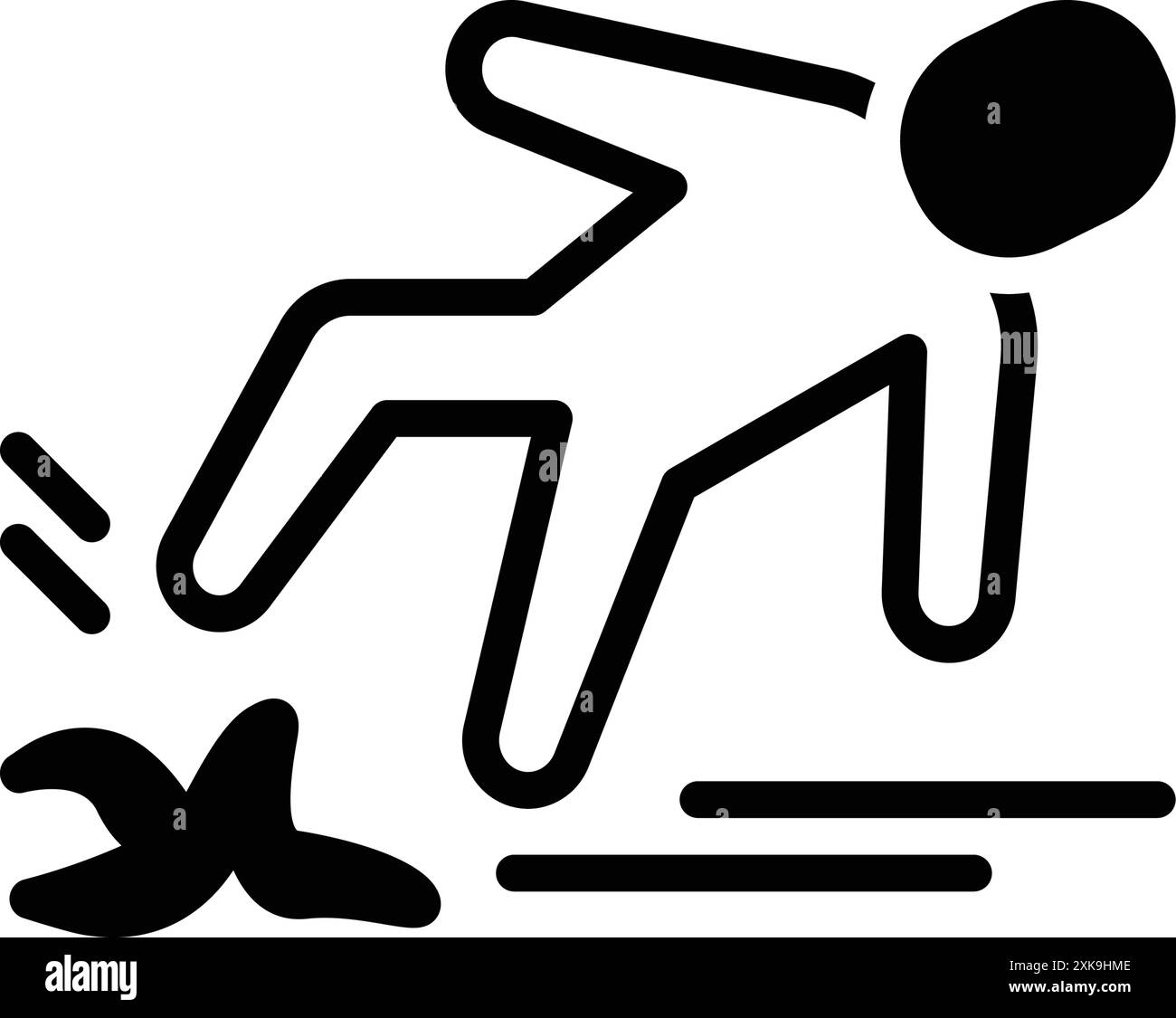 Icon for slip,accident Stock Vector Image & Art - Alamy