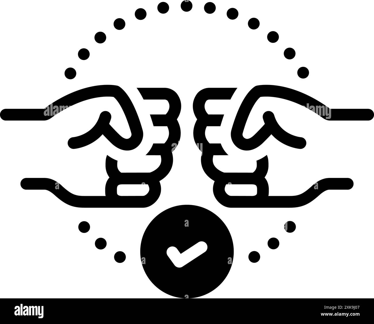 Commitment icon Black and White Stock Photos & Images - Alamy