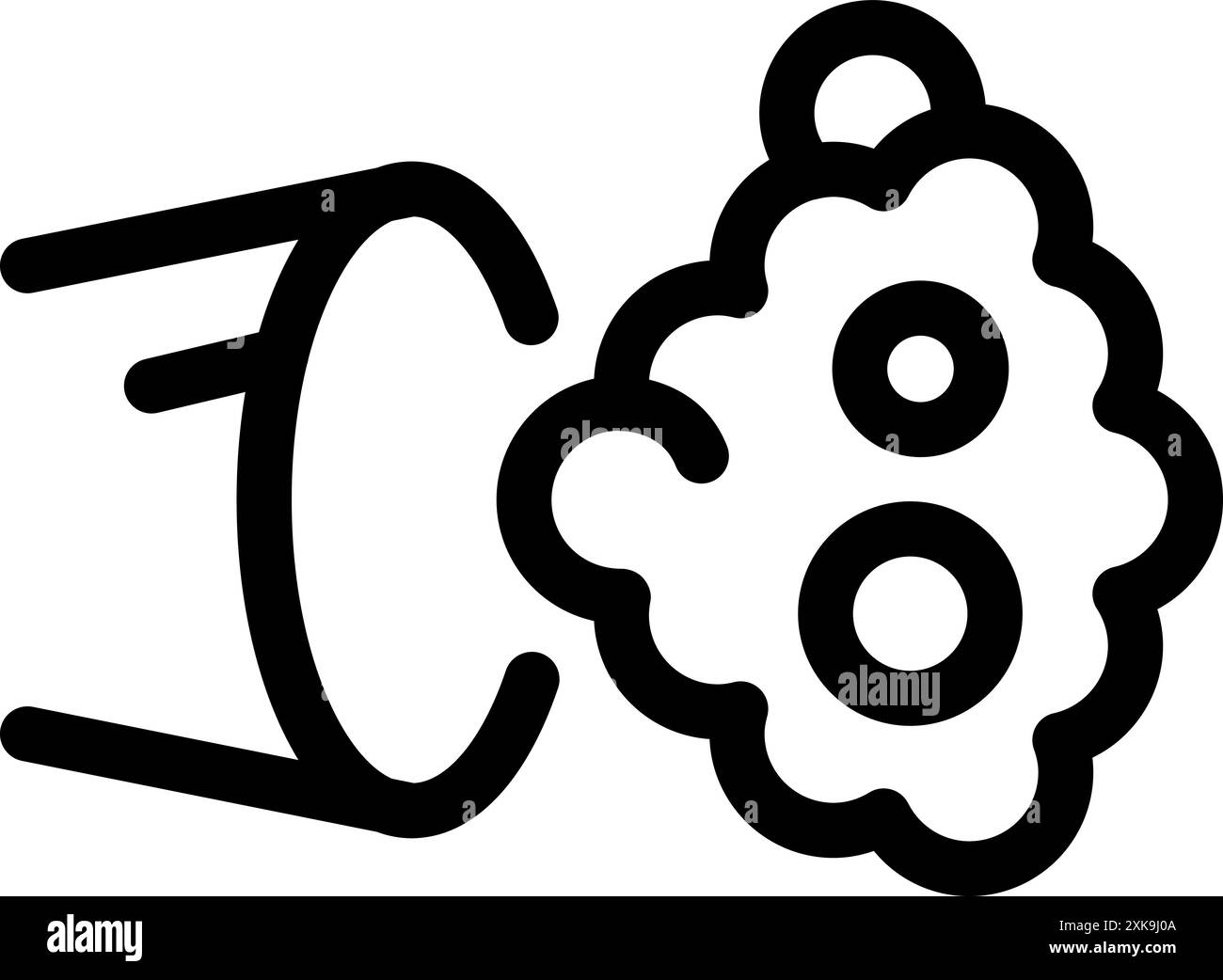 Illustration depicting a pipe emitting toxic fumes, representing ...