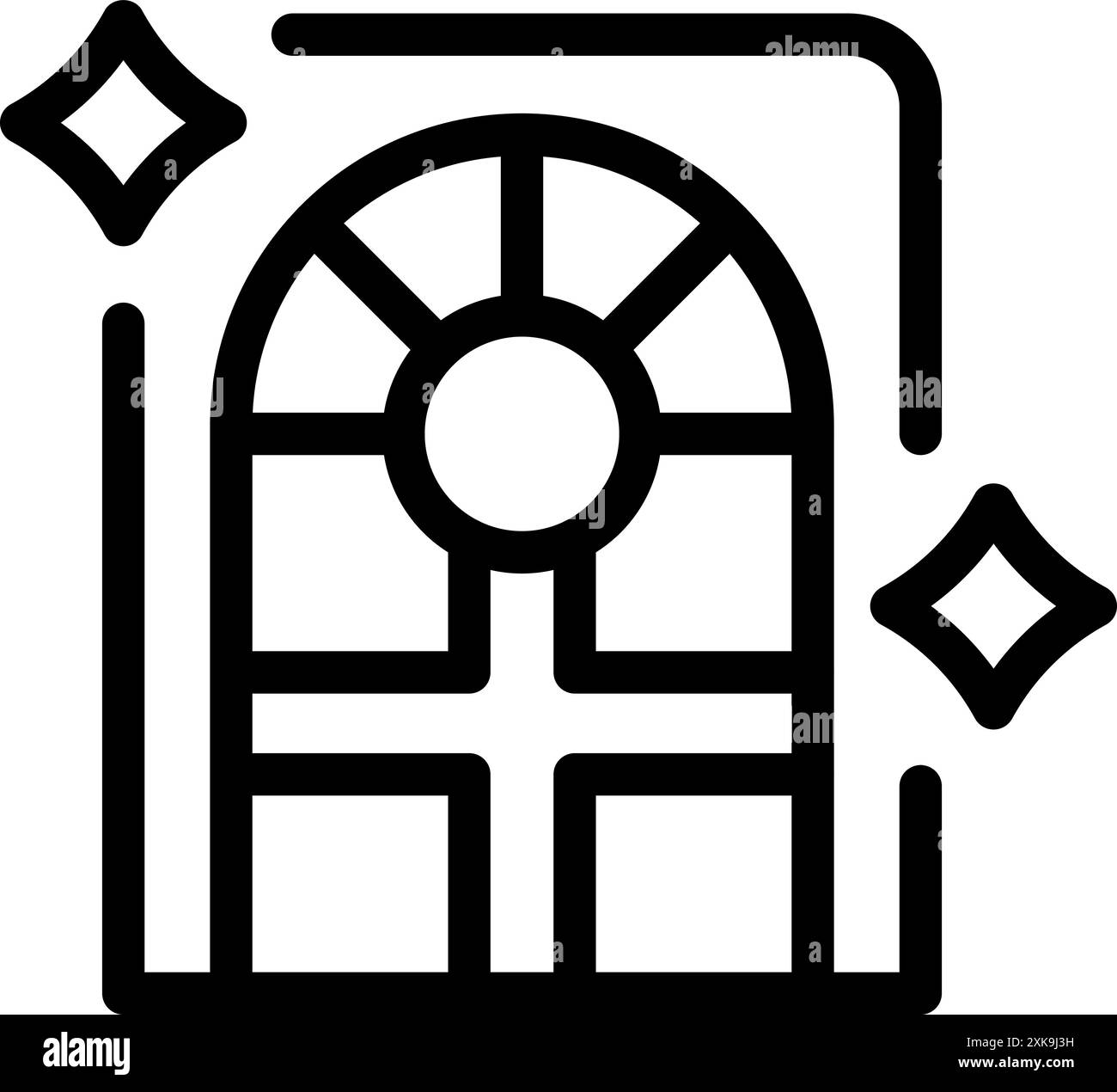 Cleaning company logo showing a sparkling clean window with multiple ...