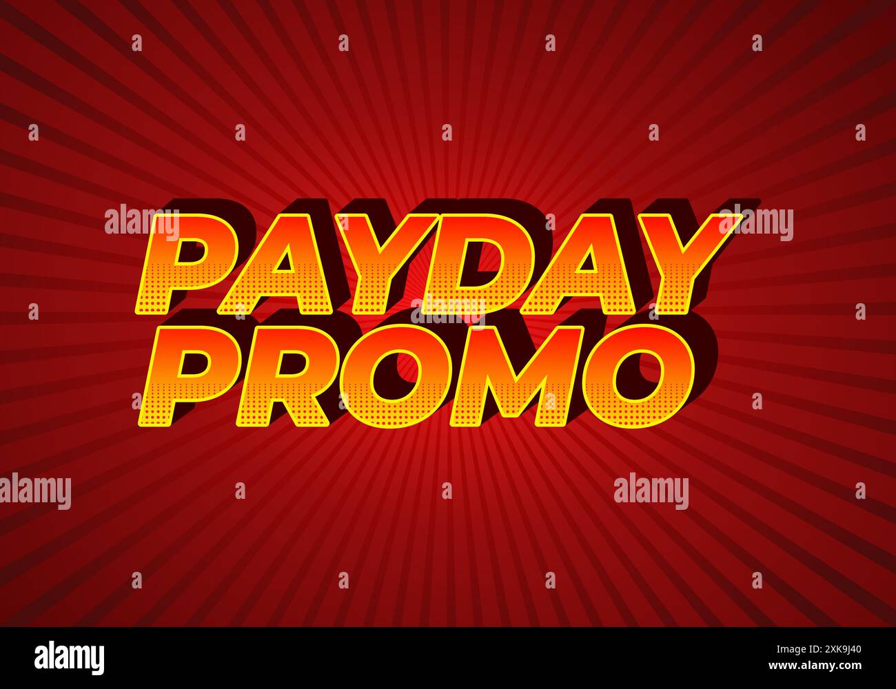 Payday promo. Text effect design in 3D style for sales advertising ...