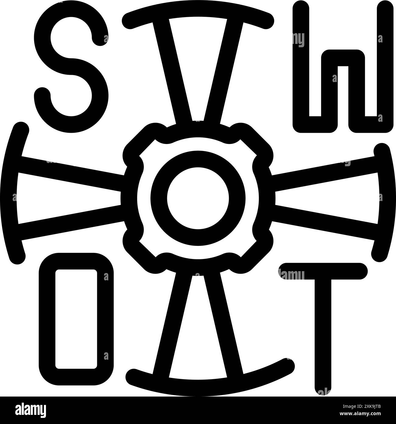 This icon represents a swot analysis, a strategic planning tool used to ...