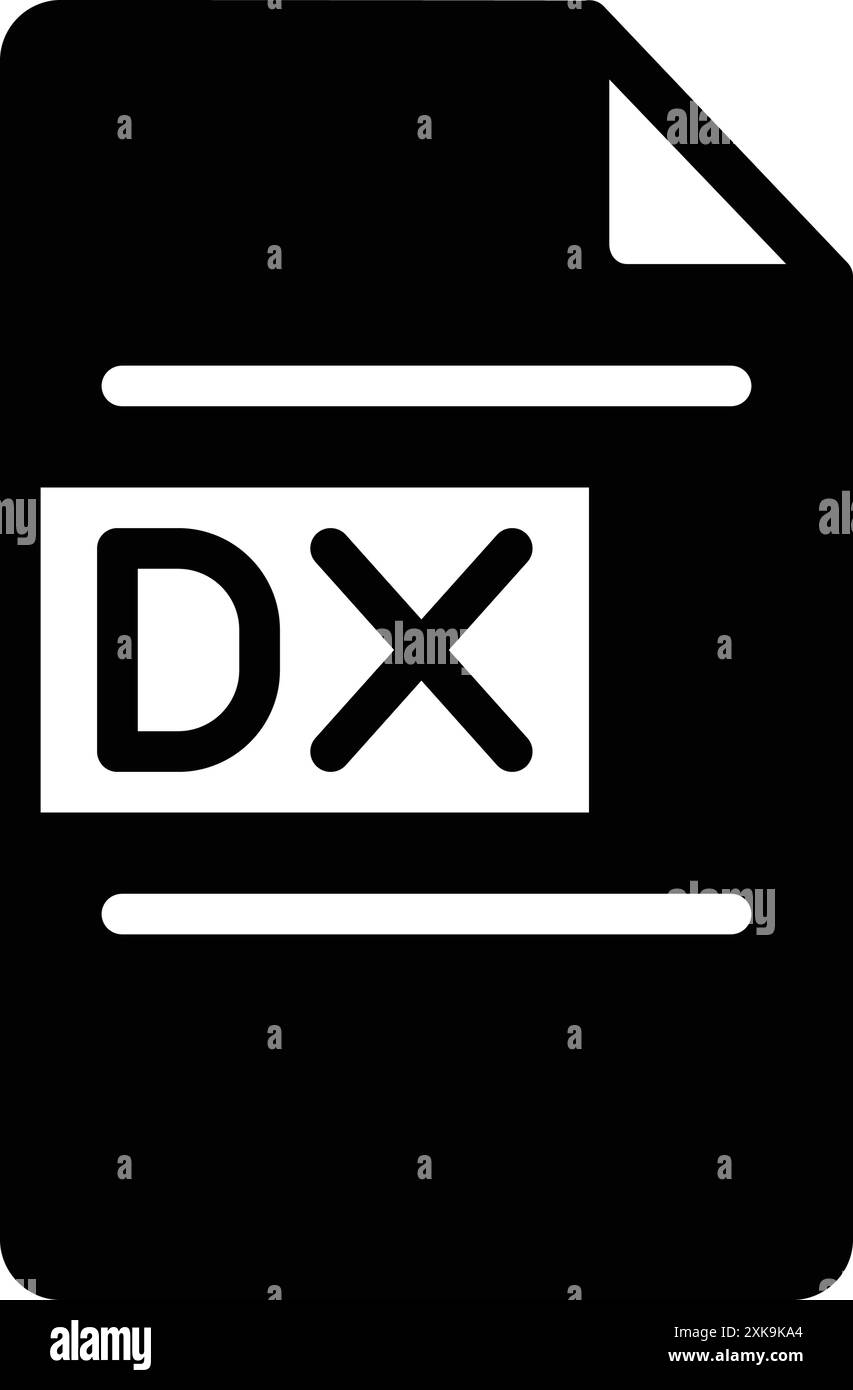 Icon for dx,file Stock Vector Image & Art - Alamy