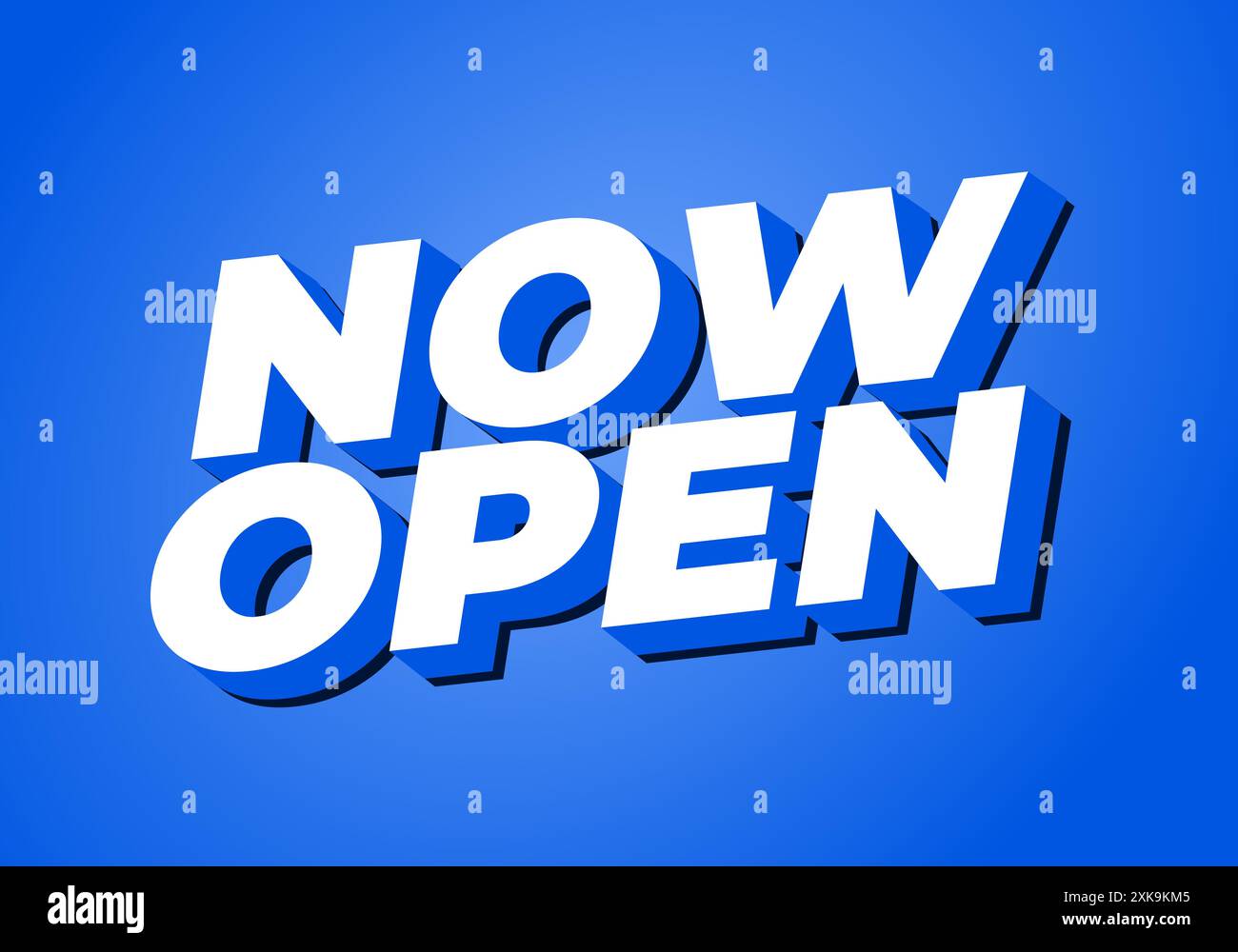 Now open. Text effect design in 3D style with good colors Stock Vector ...