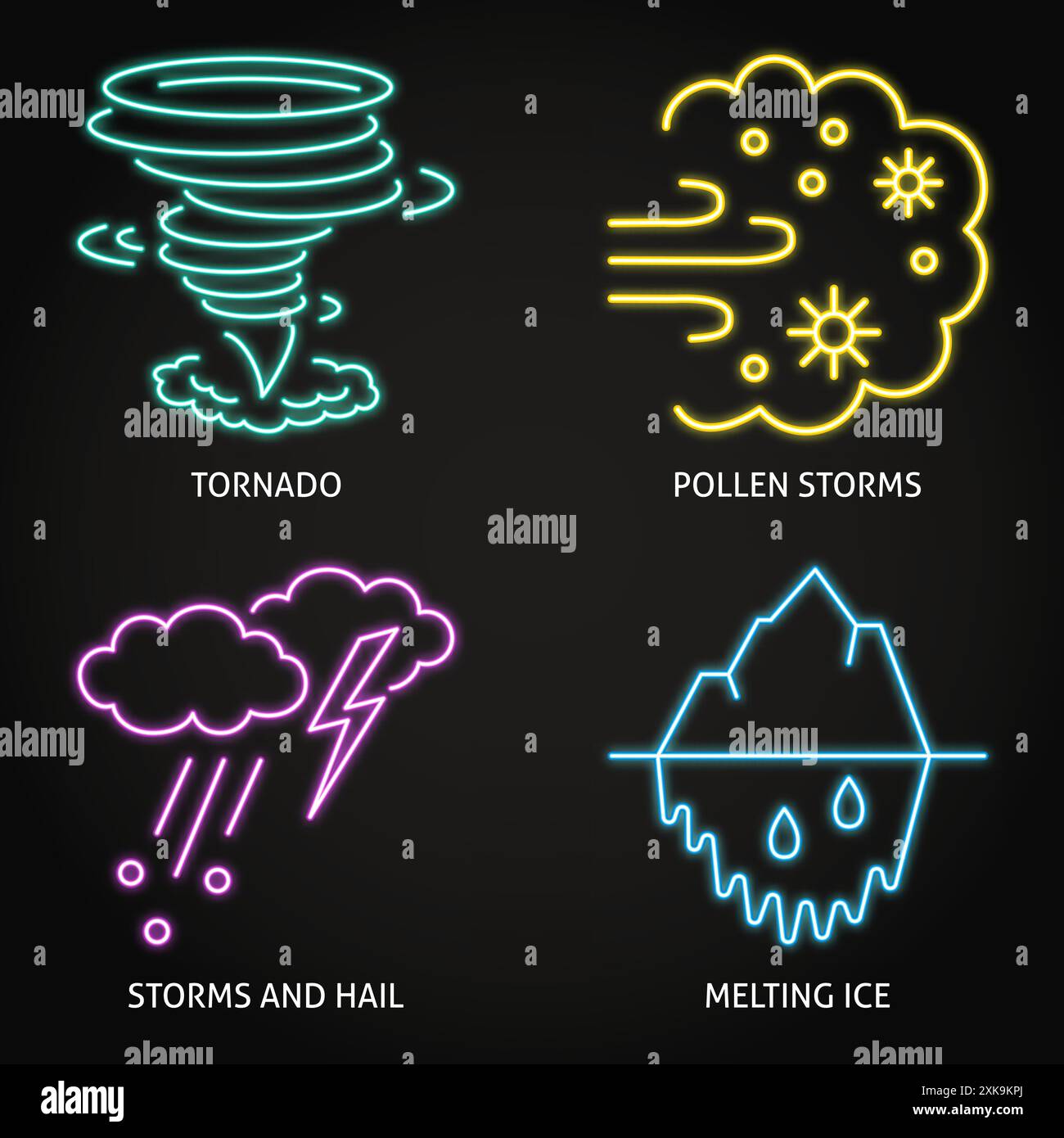 Global warming outcome Stock Vector Images - Alamy