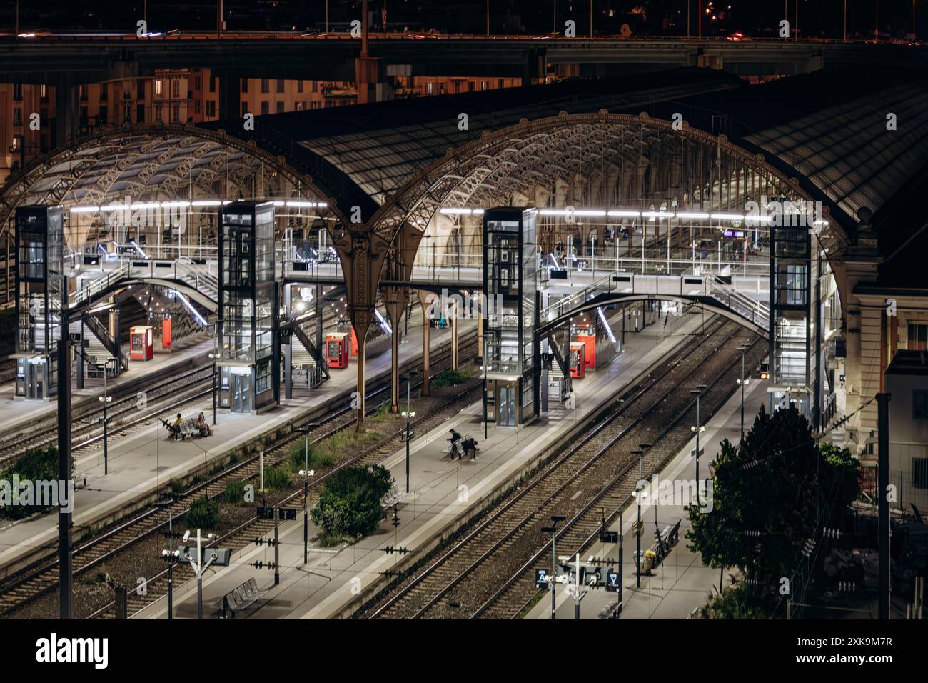 Nice, France - June 1, 2024 : Train station in Nice, on the French ...