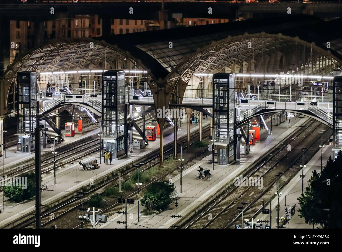 Nice, France - June 1, 2024 : Train station in Nice, on the French ...