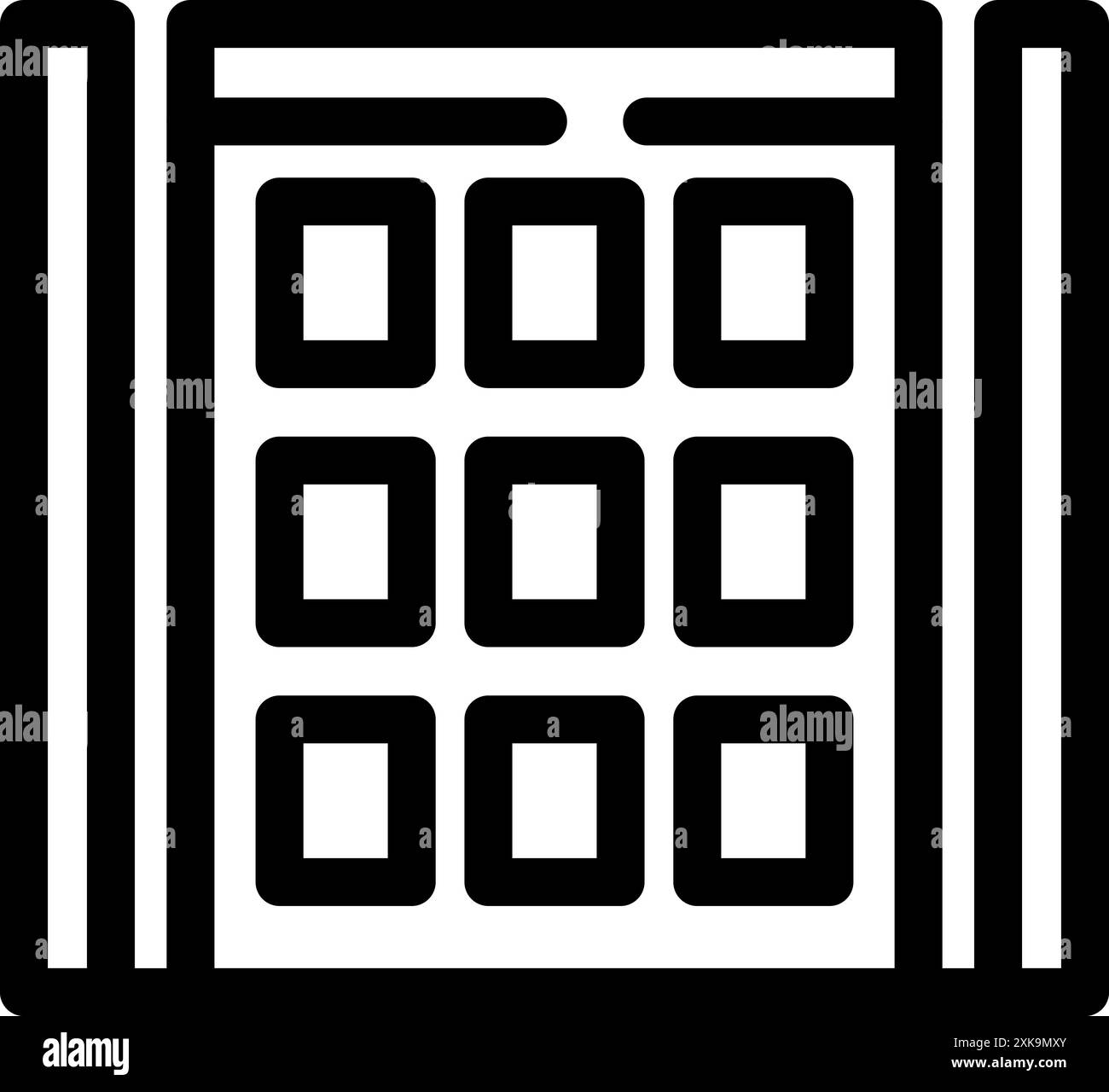 Architectural detail of a modern building facade featuring a geometric ...